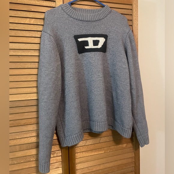 Diesel | Sweaters | Authentic Diesel Knit Logo Sweater | Poshmark